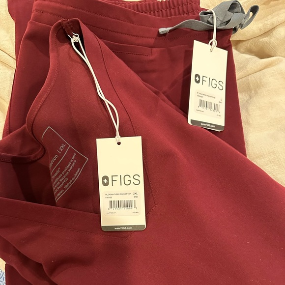 Figs | Other | Burgundy Figs Scrubs Set | Poshmark